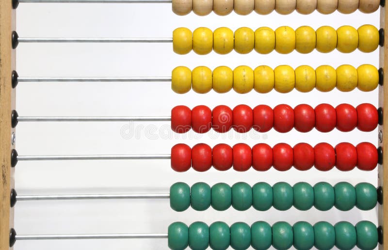 Wooden Abacus To Count the Balls Stock Image - Image of ballframe ...