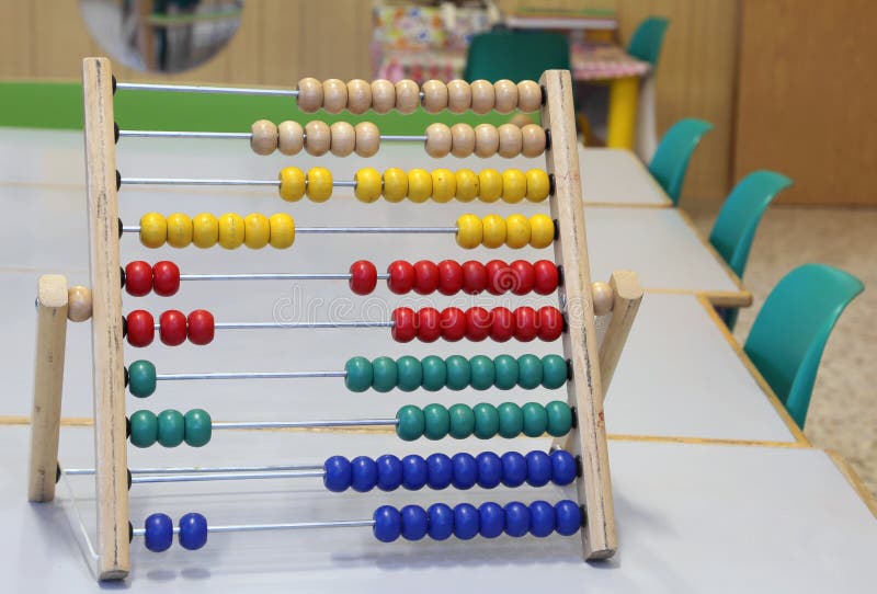 Abacus To Learn How To Count Numbers In Decimal Or Base Ten Stock Image Image Of Math Antique