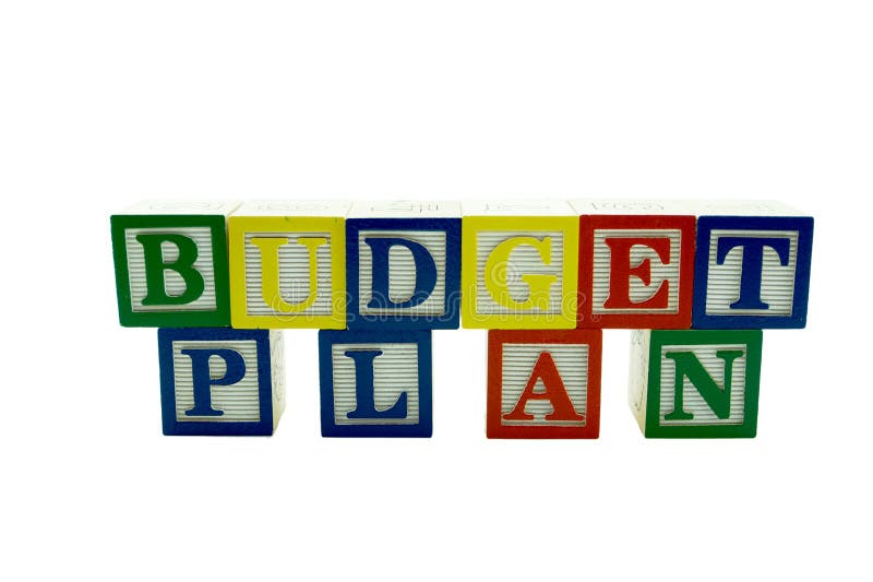 Wooden Alphabet Blocks Spelling Budget Plan Stock Image - Image of ...
