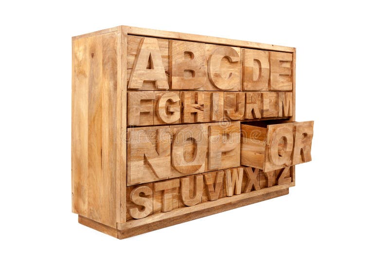 Wooden alphabet cabinet stock image. Image of slippers - 135619611