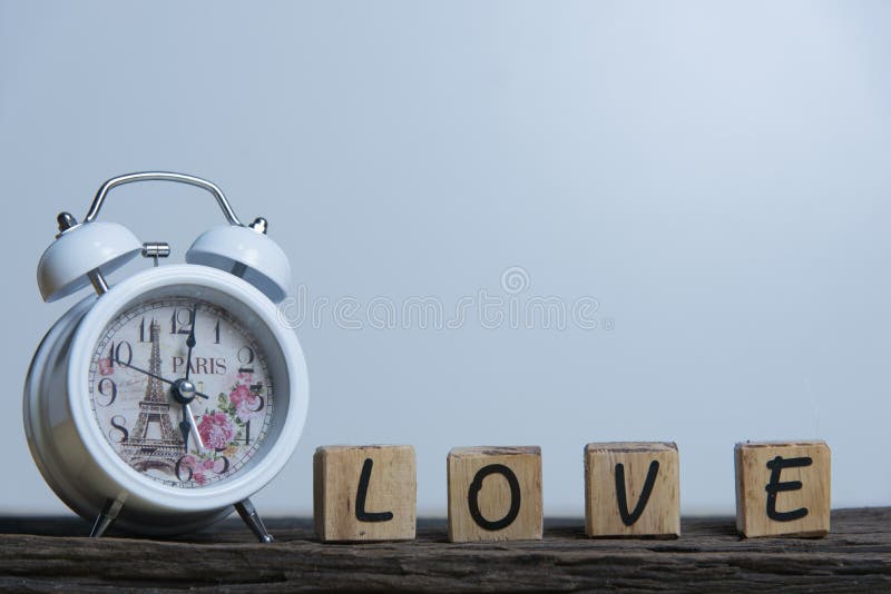 Wooden alphabet and clock stock photo. Image of leather - 84712440