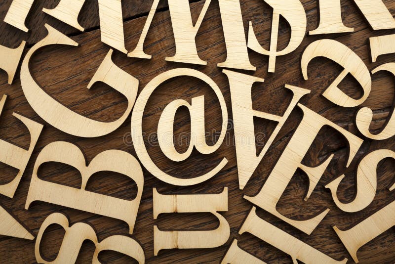 Wooden alphabet letters stock image. Image of typographic - 27356581