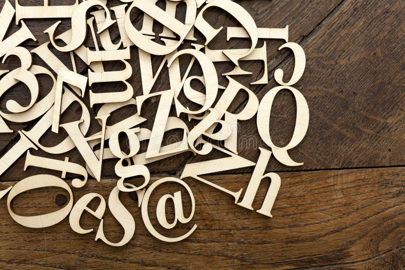 Wooden alphabet letters stock photo. Image of symbol - 27357268
