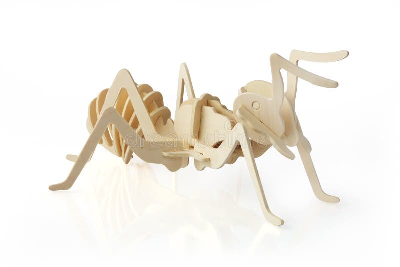 Wooden ant stock image. Image of antenna, carved, gift - 46787983
