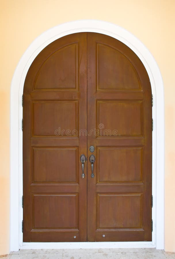 Wooden Arc Door stock photo. Image of architecture, building - 32007626