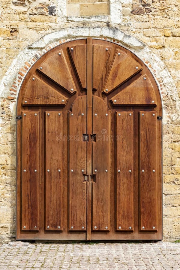 Wooden Arch-shaped Gate To an Ancient Church Stock Photo - Image of ...