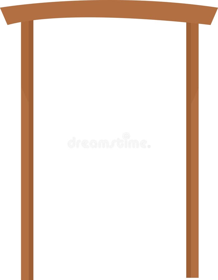 Wooden Arch Structure stock vector. Illustration of frame - 289324125