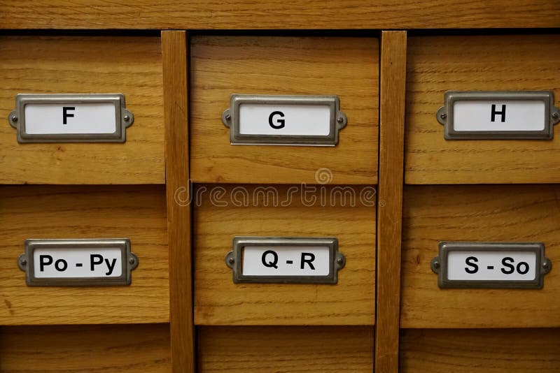 Wooden Archive Register with Caption Letters on the Front Side Stock ...