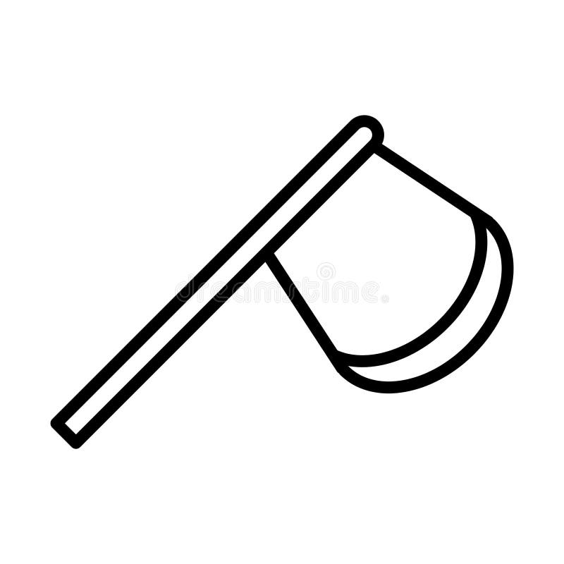 Wooden Axe Tool Retro Linear Icon Design Stock Vector - Illustration of ...