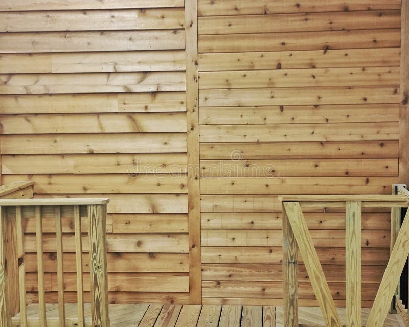 Wooden Back Drop and Railing Variations Stock Image - Image of railing ...