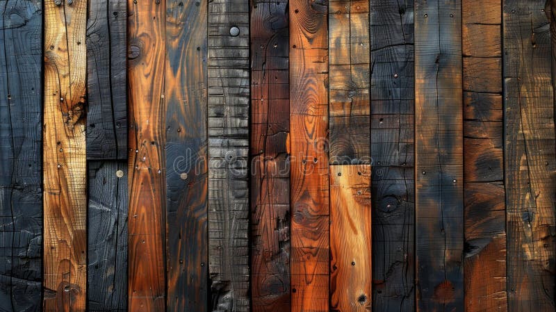 Wooden Background with Rustic Reclaimed Wood Texture Stock Illustration ...