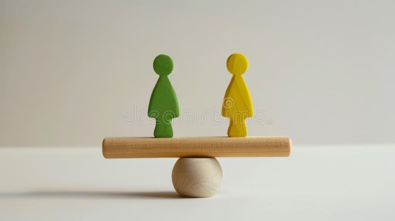 The Wooden Balanced Figures.AI Generated Image Stock Photo - Image of ...