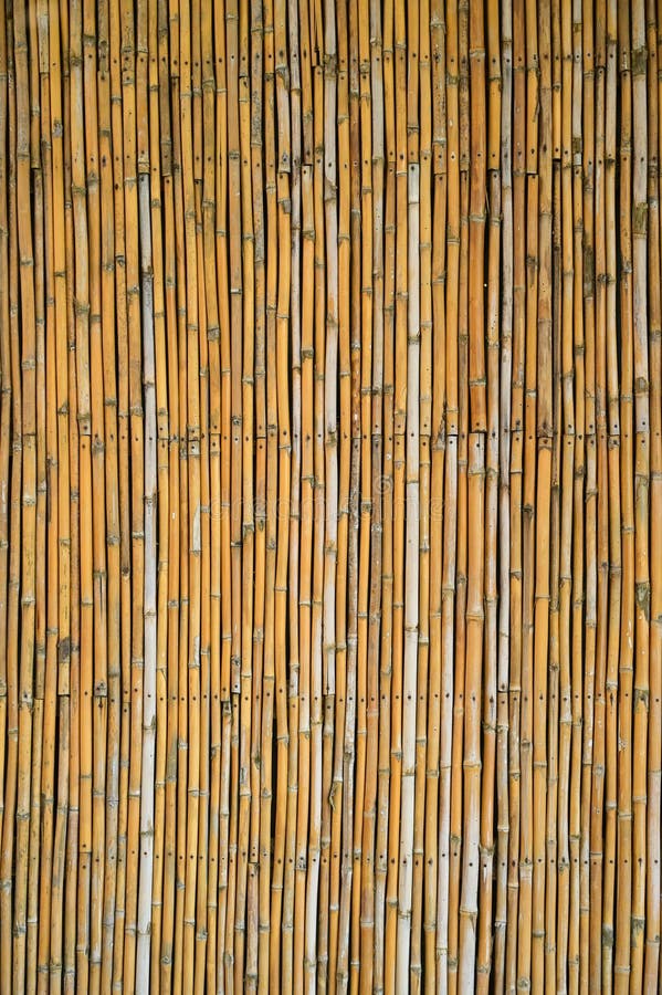 Close Up Wooden Bamboo Wall Background for Interior Design Stock Image ...
