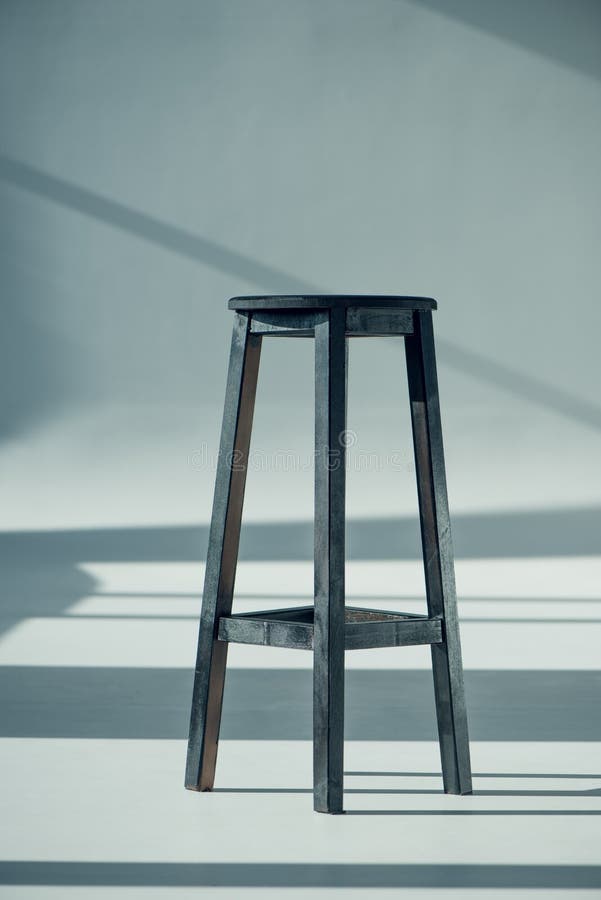 Wooden bar stool stock image. Image of elegant, household - 90423149