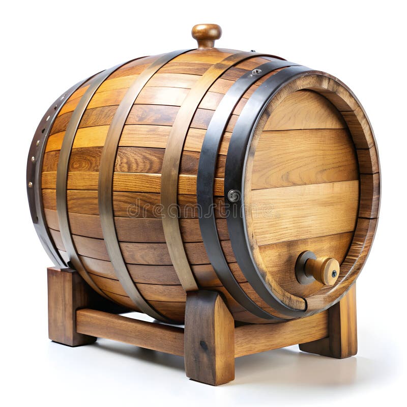 Wooden barel for wine or stock illustration. Illustration of recession ...