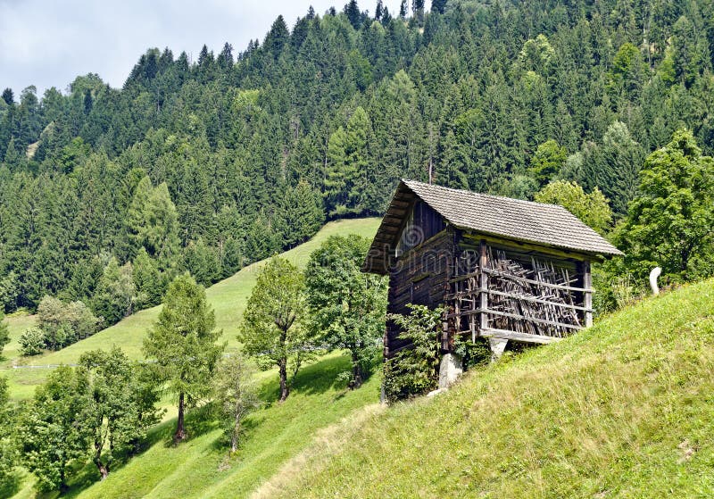 Barn on Slope stock image. Image of green, botanical - 89862031