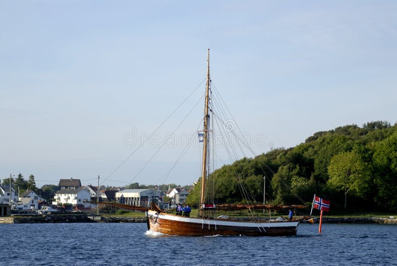 Wooden barque stock photo. Image of noreg, sail, norway - 1330580