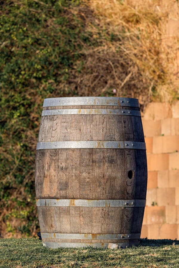 Wooden Barrel for Aging Alcoholic Beverages Stock Image - Image of hoop ...