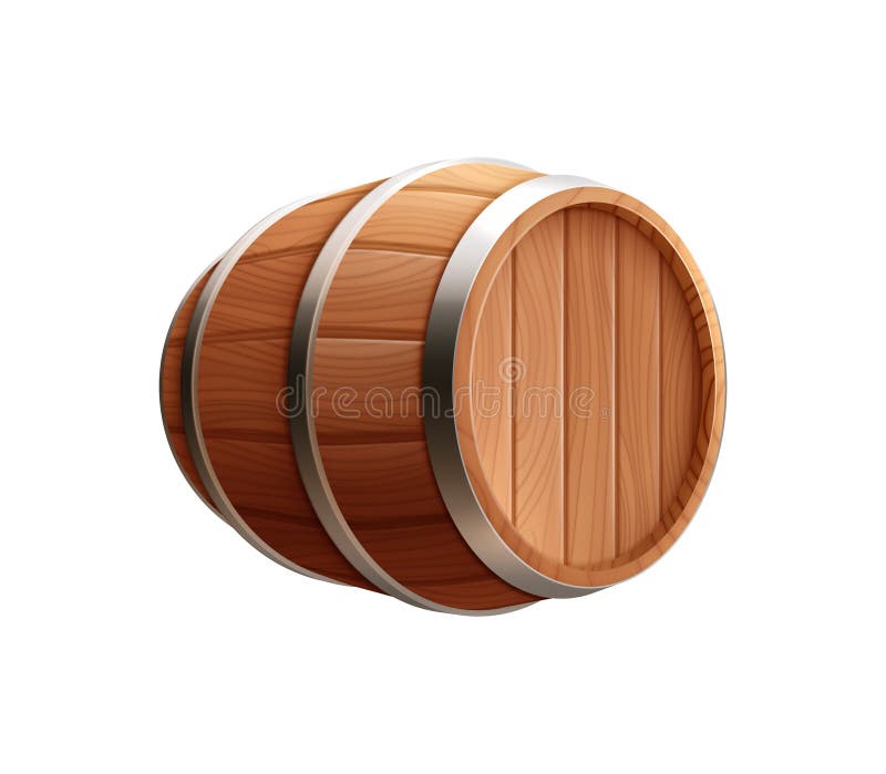 Wooden Barrel Icon stock vector. Illustration of liquid - 219881313
