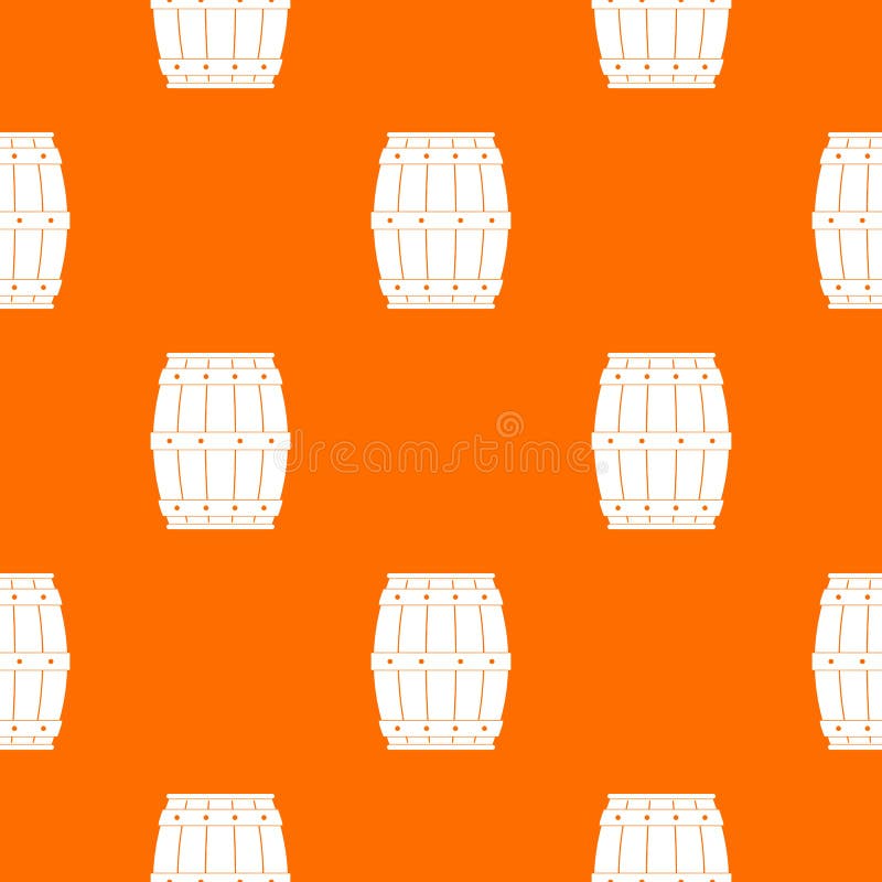 Wooden Barrel Pattern Seamless Stock Vector - Illustration of beverage ...