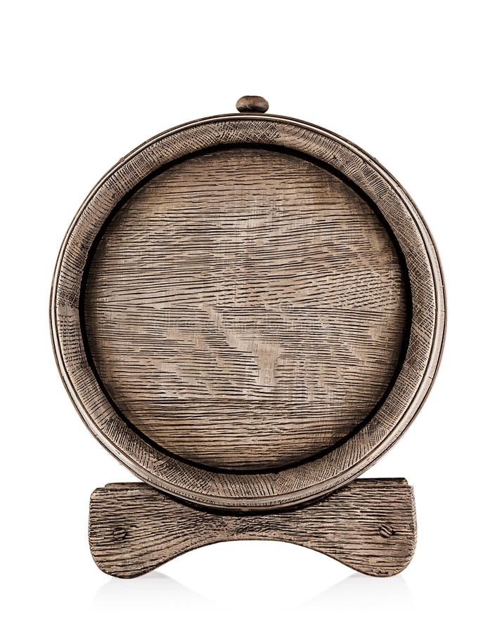 Wooden barrel with stand stock image. Image of beer, storage - 53101451