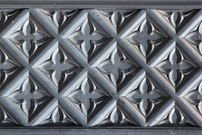 Wooden Bas Relief on a Church Door Stock Photo - Image of building ...