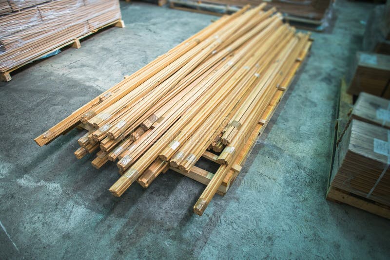 Wooden Battens Vertical Texture, Brown Color. Stock Image - Image of ...