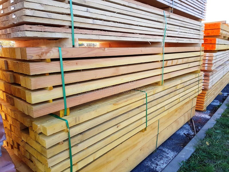 Wooden Beams in Bulk for Sale. Stock Photo - Image of wallpaper ...