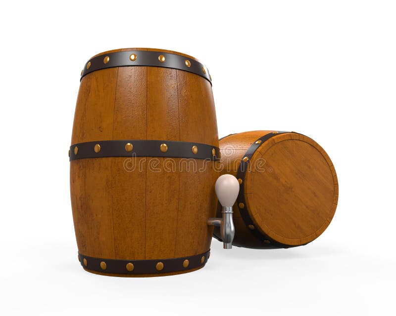 Wooden Beer Cask stock illustration. Illustration of alcoholic - 35964833