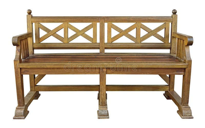 Wooden bench cutout stock image. Image of bench, single - 10744649