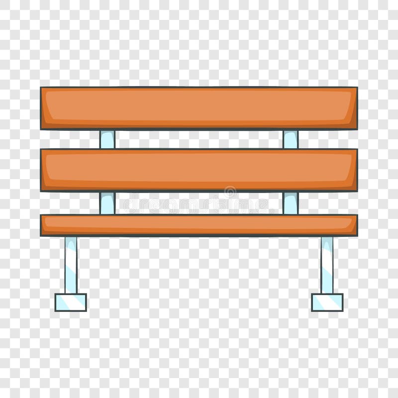 Wooden Bench Icon, Cartoon Style Stock Vector - Illustration of bench ...