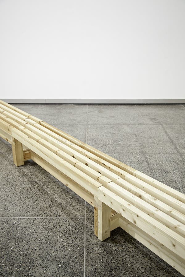 Wooden bench inside stock image. Image of wooden, perspective - 28066835