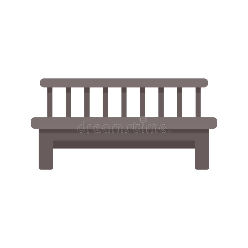 Wooden Bench Presenting Empty Seat Illustration Stock Vector ...