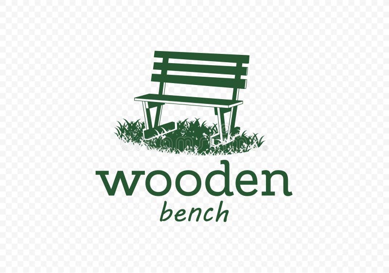 Wooden Bench in Rustic Style in City Park Vector Stock Vector ...