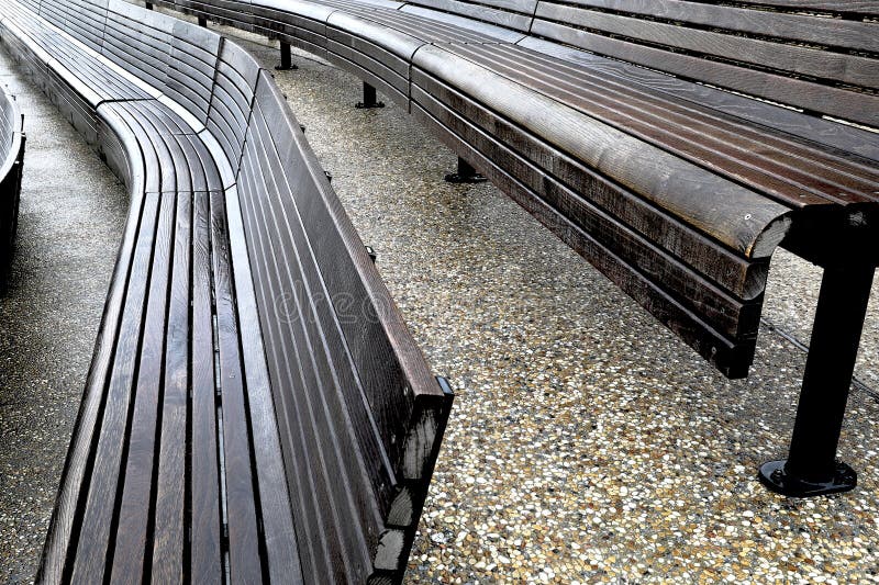 Wooden Bench in the Stadium Arena Stock Photo - Image of romantic ...