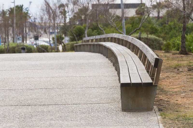 Wooden bench. stock photo. Image of depth, tropical, exotic - 66804258