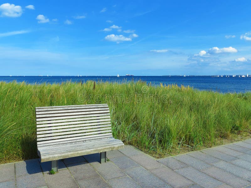 Bench view to the Sea stock image. Image of bench, coast - 29742321