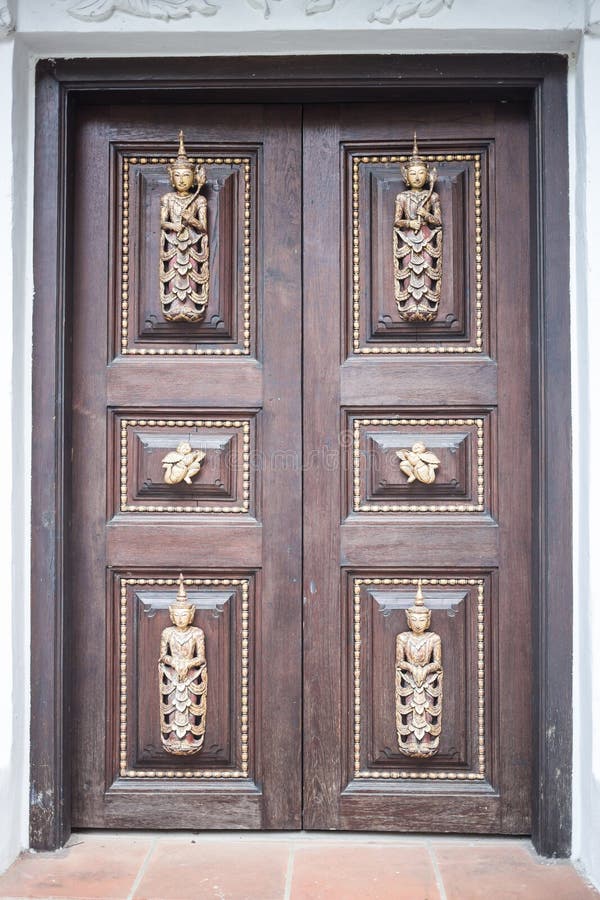 Wooden big door. stock image. Image of abstrack, style - 53529139