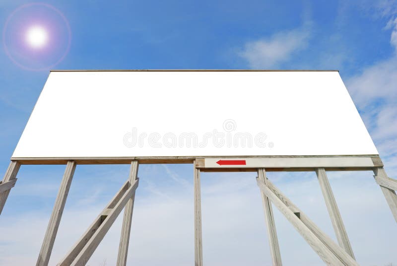 Wooden billboard stock image. Image of business, advertise - 12817335
