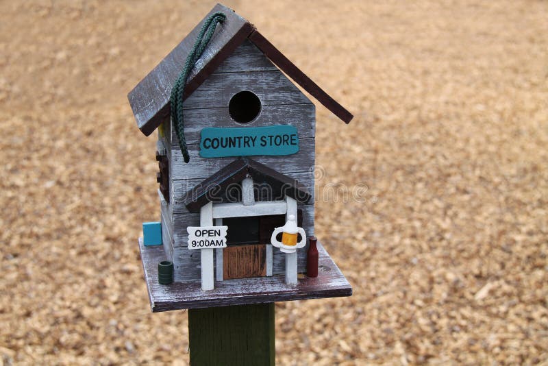 Wooden Bird Box. stock photo. Image of rural, wooden - 55855052
