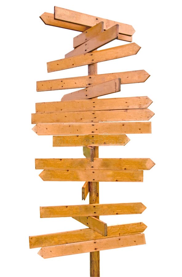 Wooden blank sign post stock image. Image of blank, direction - 3355539
