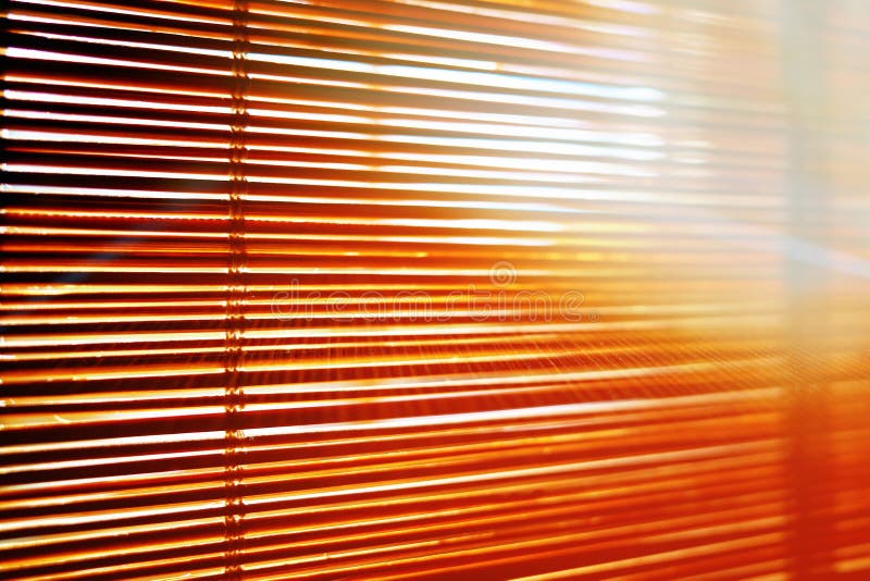 Wooden Blinds during Sunset Time Background Stock Photo - Image of ...