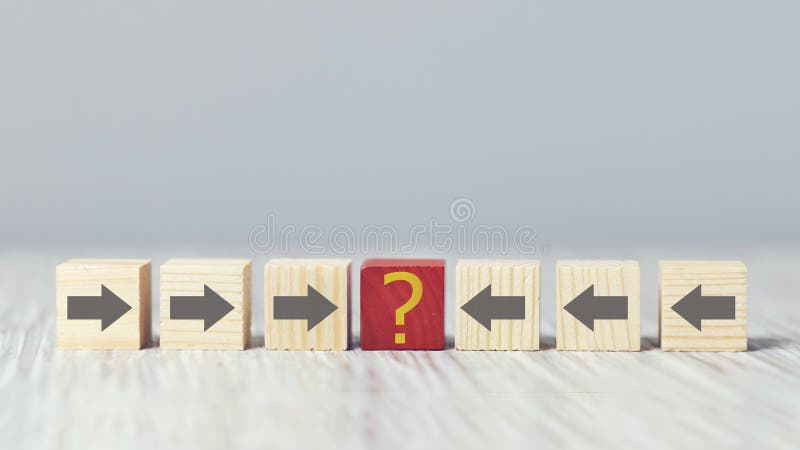 Wooden Block. Concept of Creative, Logical Thinking or Problem Solving ...