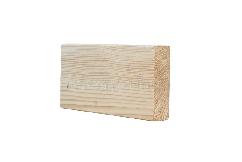 Wooden Block Isolated on a White Background, Studio Shoot Stock Photo ...