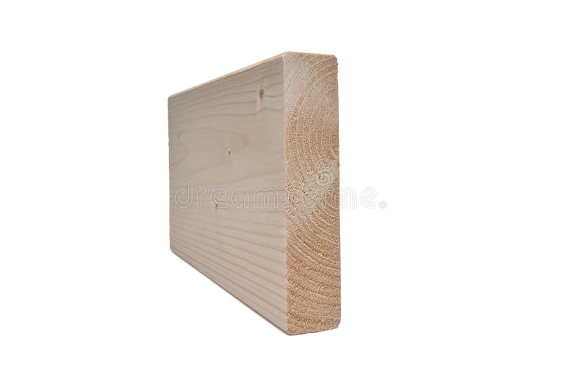 Wooden Block Isolated on a White Background, Studio Shoot Stock ...