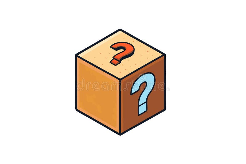 Wooden Block with a Question Mark on a Blue Background, Representing ...