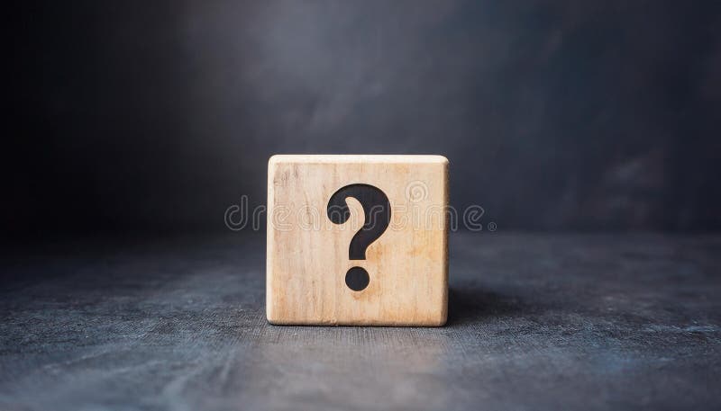 Wooden Block with Question Mark. FAQ and QA. Problem Solution. Wood ...