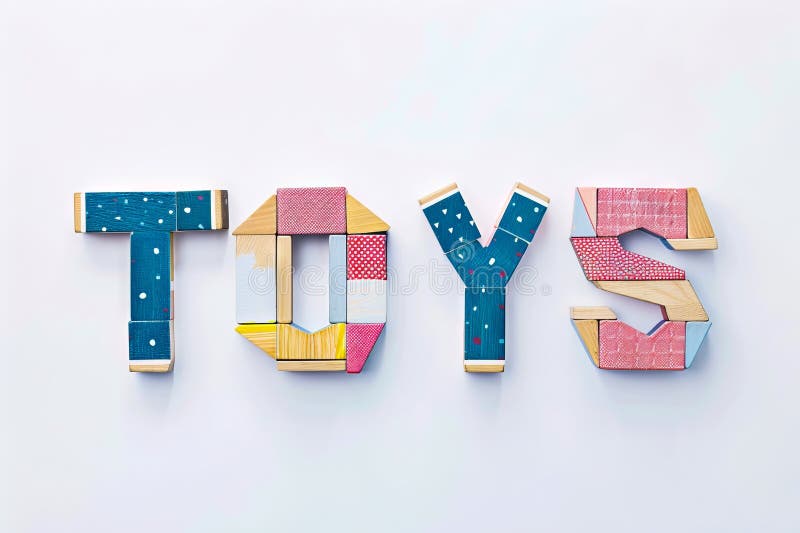 A Wooden Block Spelling the Word Toys Stock Image - Image of post ...