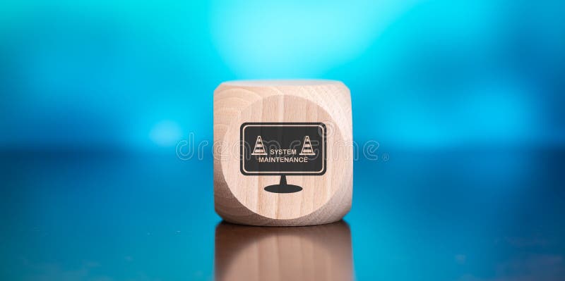 Concept of System Maintenance Stock Photo - Image of cube, process ...