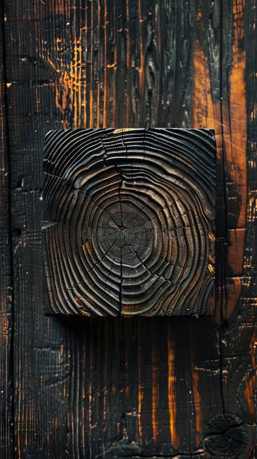 A Wooden Block with a Wood Grain Texture Stock Image - Image of grain ...